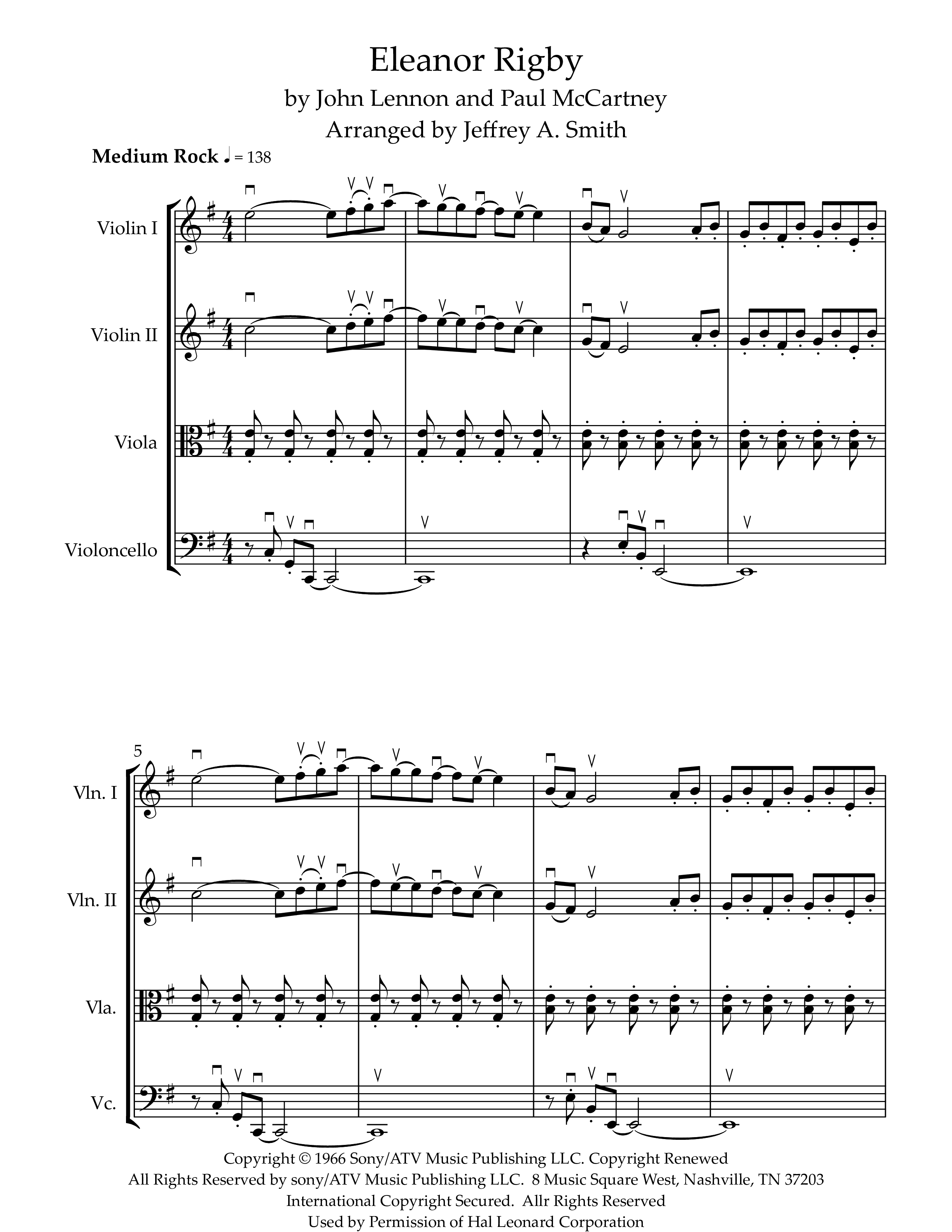 Play Official version of Eleanor Rigby sheet music by The Beatles, Hal ...