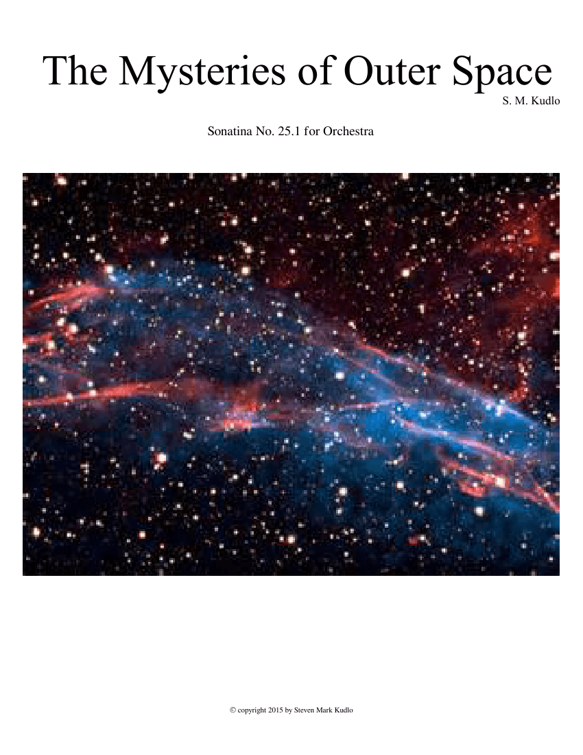 The Mysteries of Outer Space Sheet music for Flute, Oboe, Bassoon ...