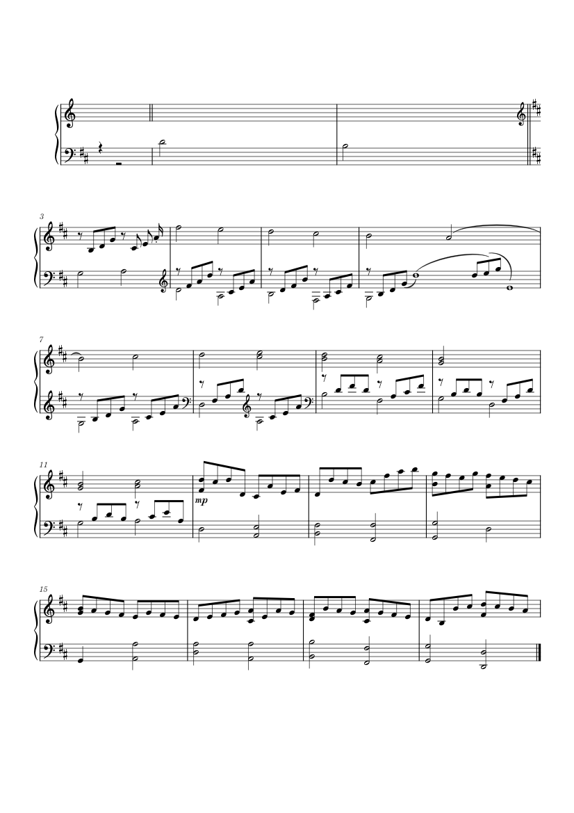 Canon in c – Johann Pachelbel Canon en D Sheet Music for Piano (Solo ...