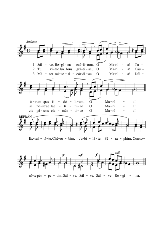 29.- Salve Regina caelitum II. Sheet music for Piano (Solo) | Musescore.com