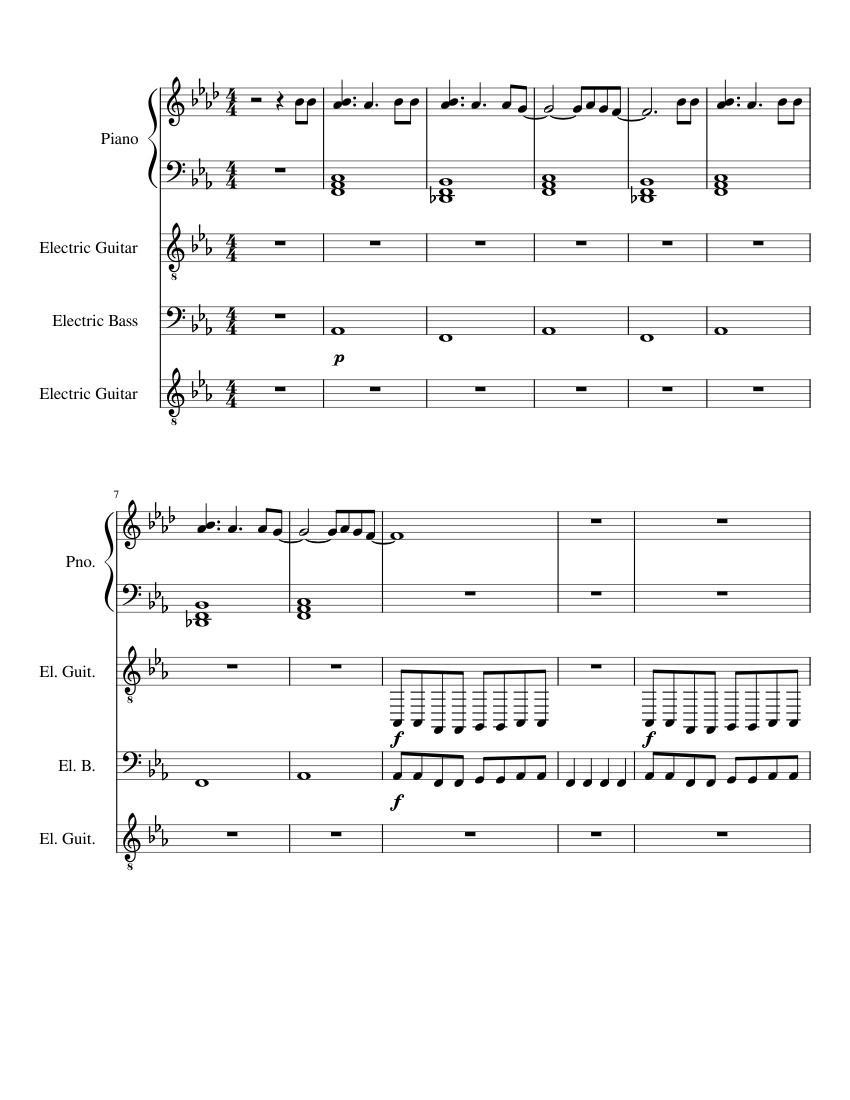 Idk Sheet music for Piano, Guitar, Bass guitar (Solo) | Musescore.com