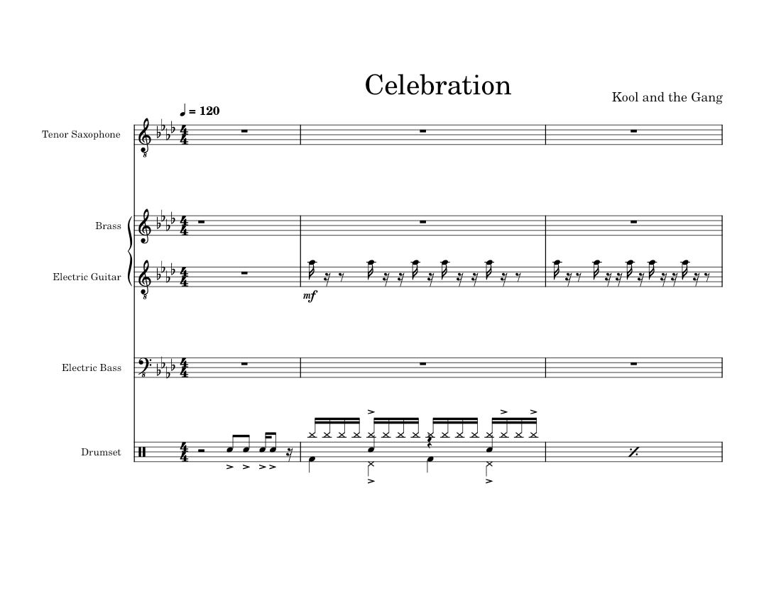 Celebration – Kool & the Gang Celebration Sheet Music for Saxophone ...