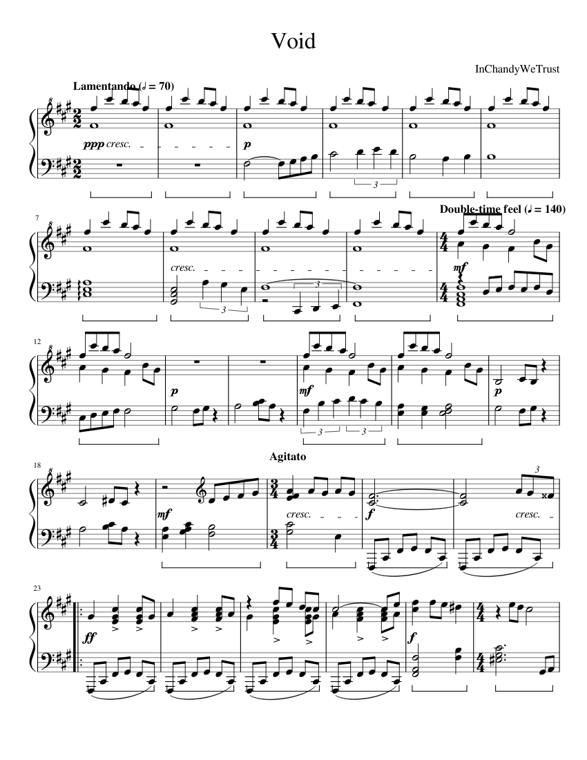 36. Void Sheet music for Piano (Solo) | Musescore.com