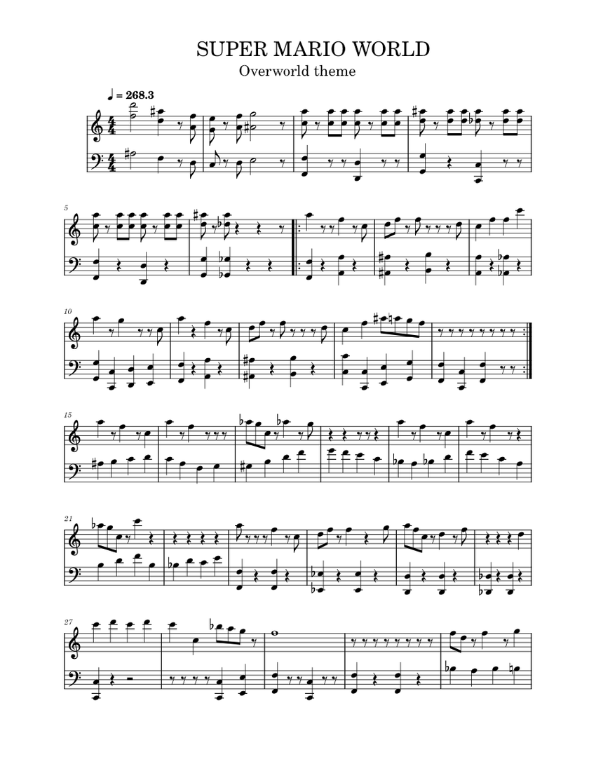 Super Mario World – Koji Kondo Super Mario World – Overworld Theme ...