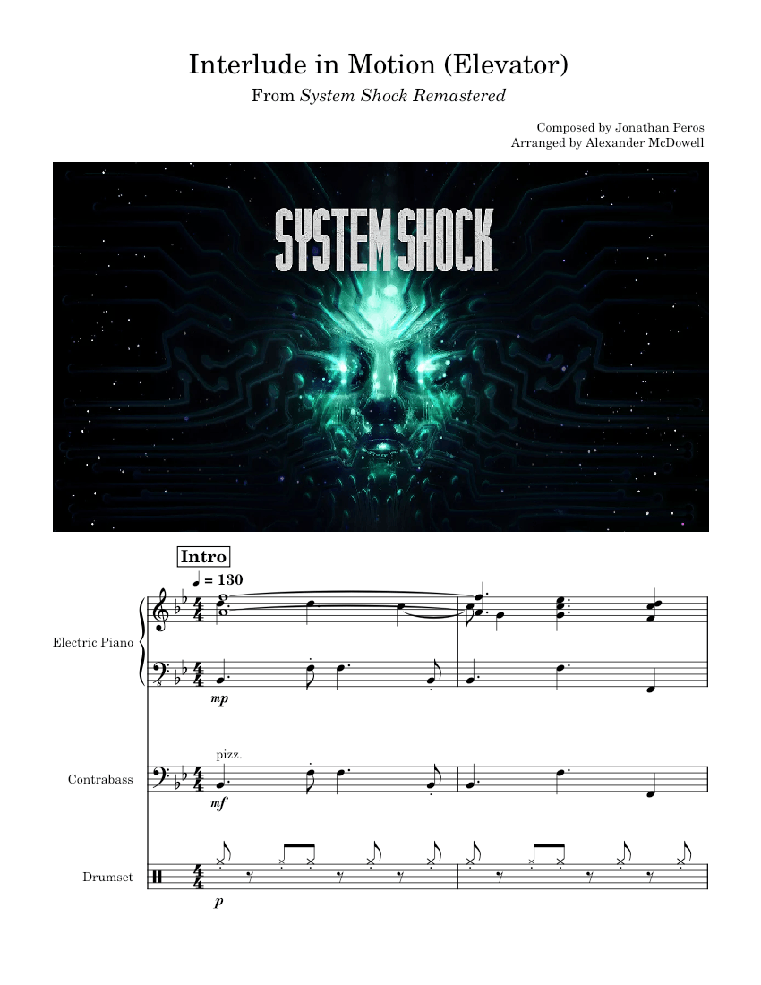 Elevator - Jonathan Peros | System Shock Remastered OST Sheet music for ...