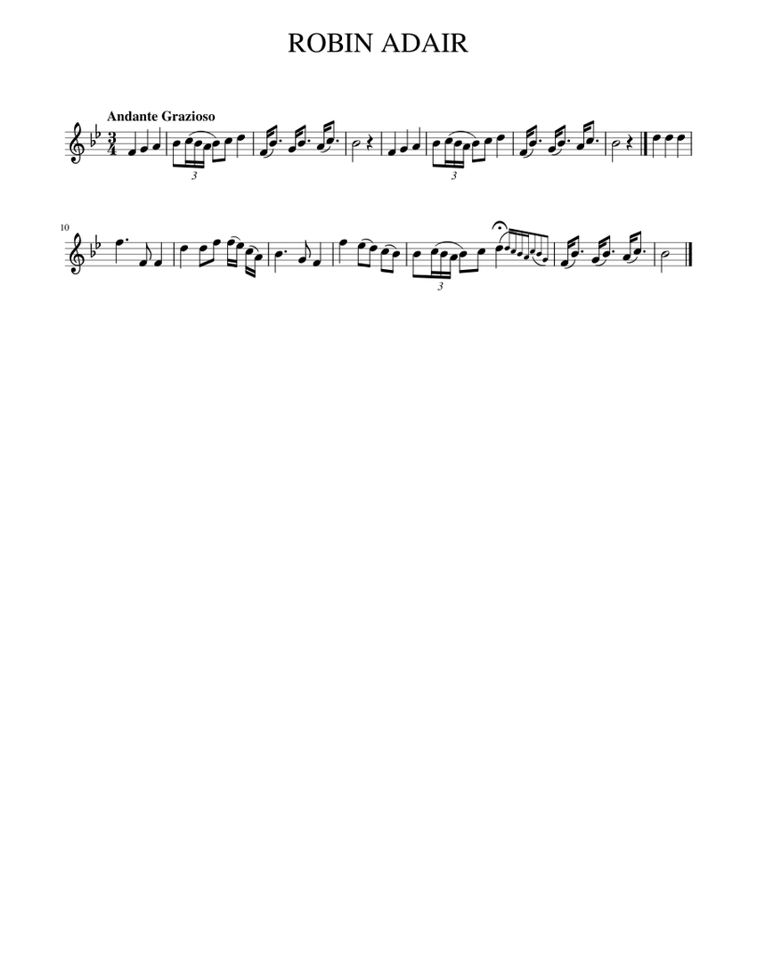 ROBIN ADAIR - piano tutorial