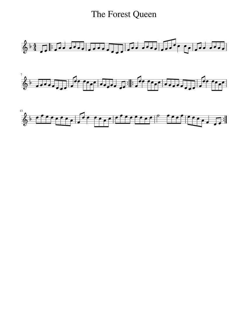 The Forest Queen Sheet music for Piano (Solo) Easy | Musescore.com