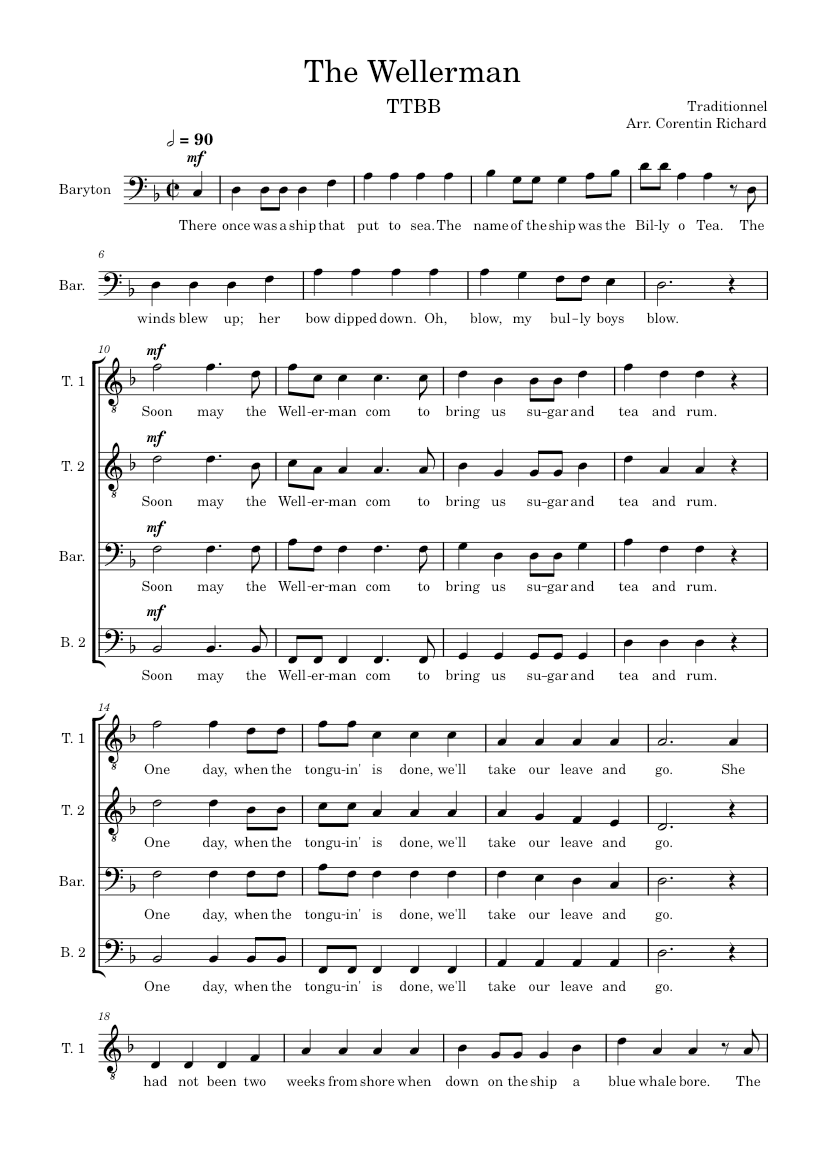 Wellerman – The Longest Johns The Wellerman - TTBB - Arrangement ...