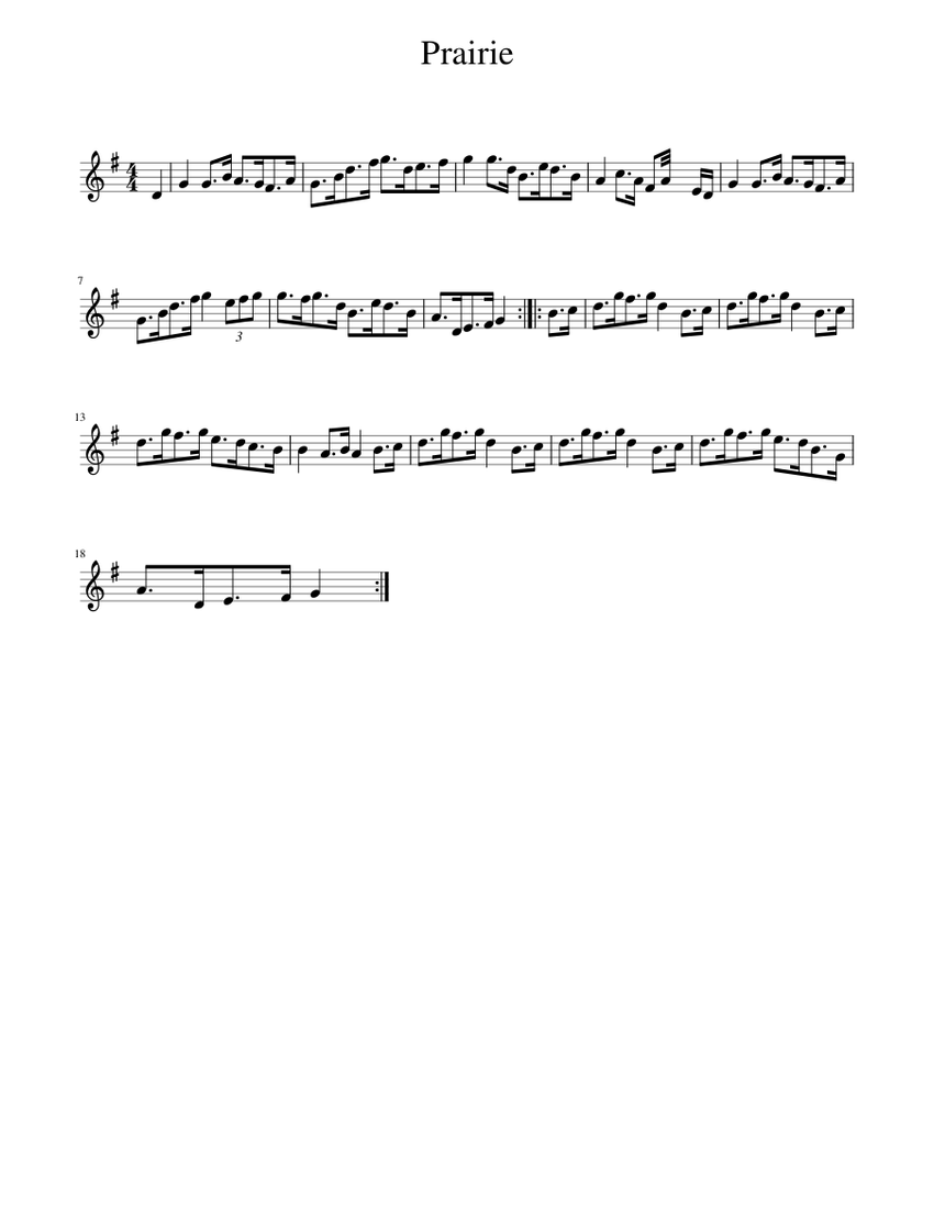 Prairie Sheet music for Piano (Solo) Easy | Musescore.com