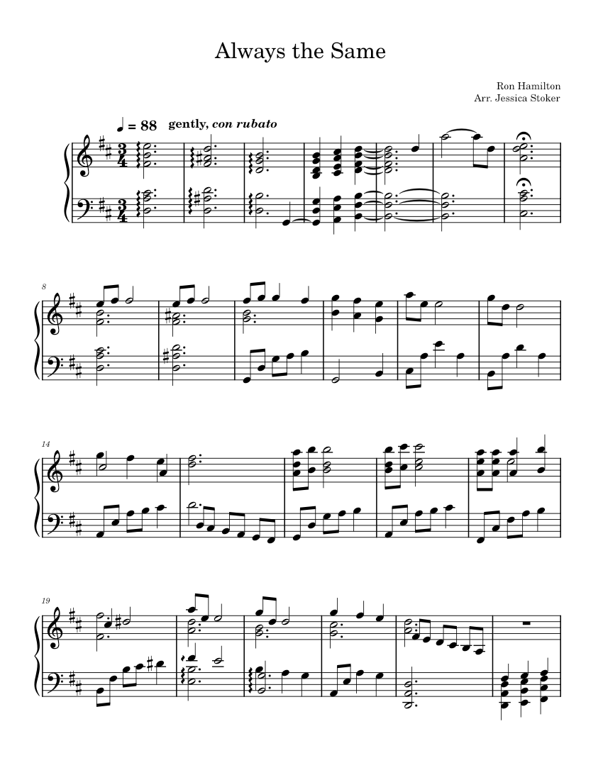 Always the Same Sheet music for Piano (Solo) | Musescore.com