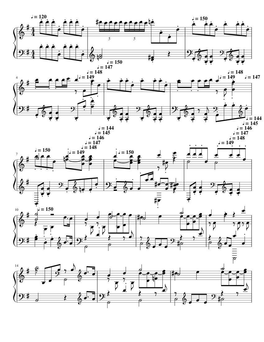 Super Mario World - Title Screen Sheet music for Piano (Solo ...
