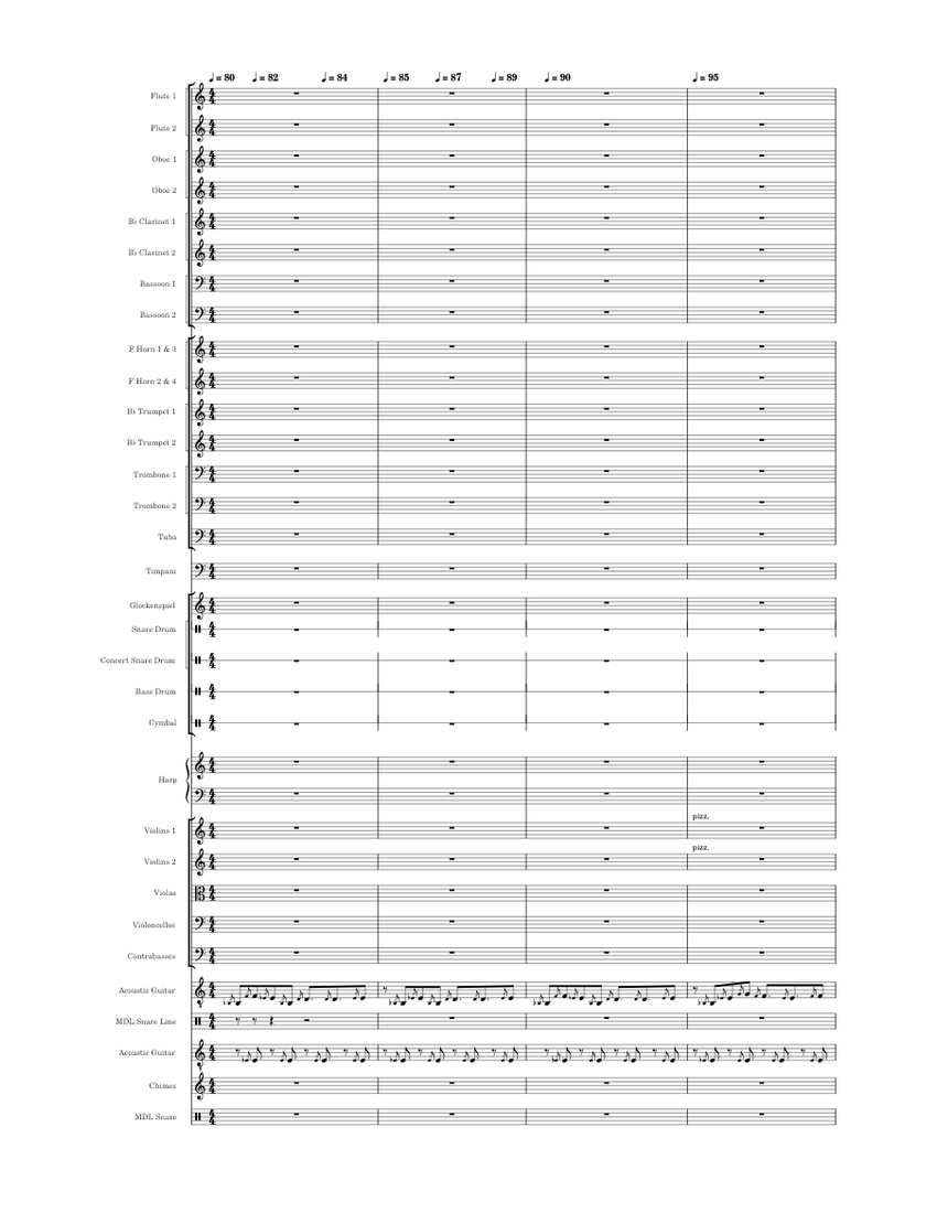 Undertale Main Theme - Orchestra Sheet music for Trombone, Tuba, Flute, Oboe & more instruments ...
