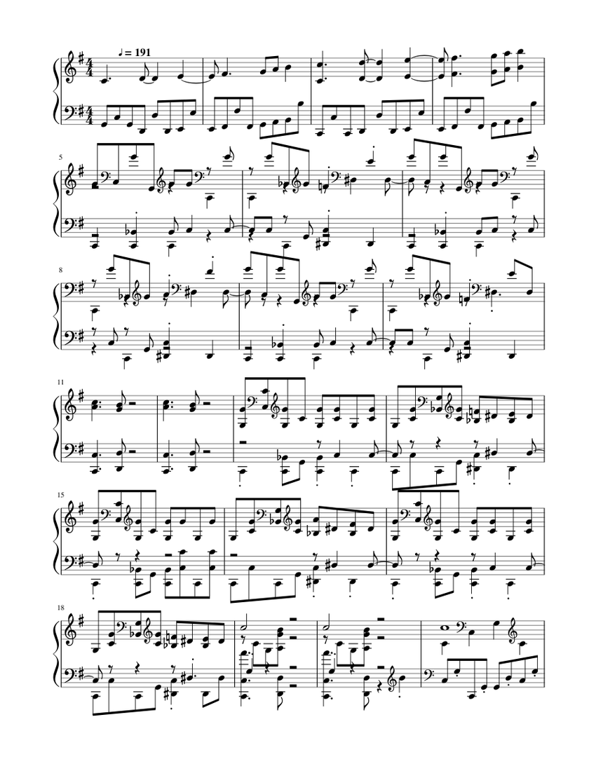 Splatoon 2 - Now Or Never Piano (One Minute Remaining) Sheet music for ...