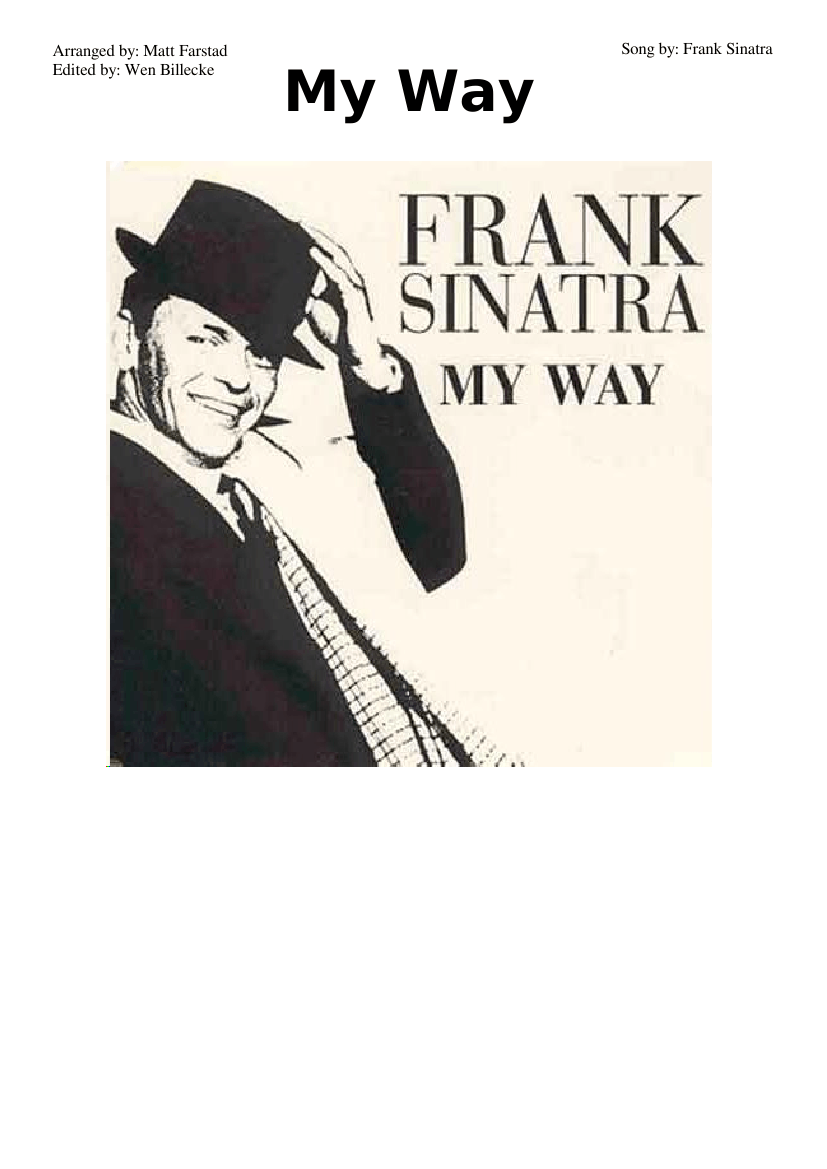 Frank Sinatra - MY WAY - Trombone Sheet music for Trombone tenor (Solo ...