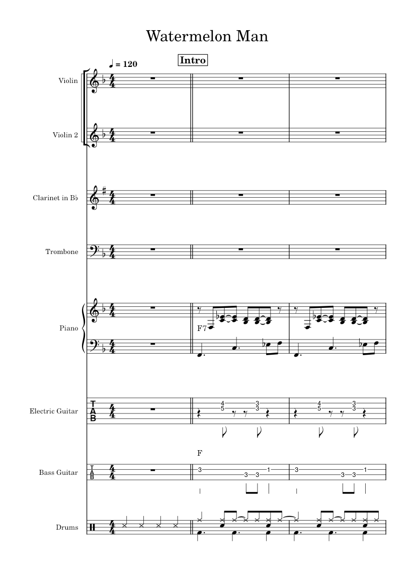 Watermelon_Man Sheet music for Piano, Trombone, Violin, Guitar & more ...