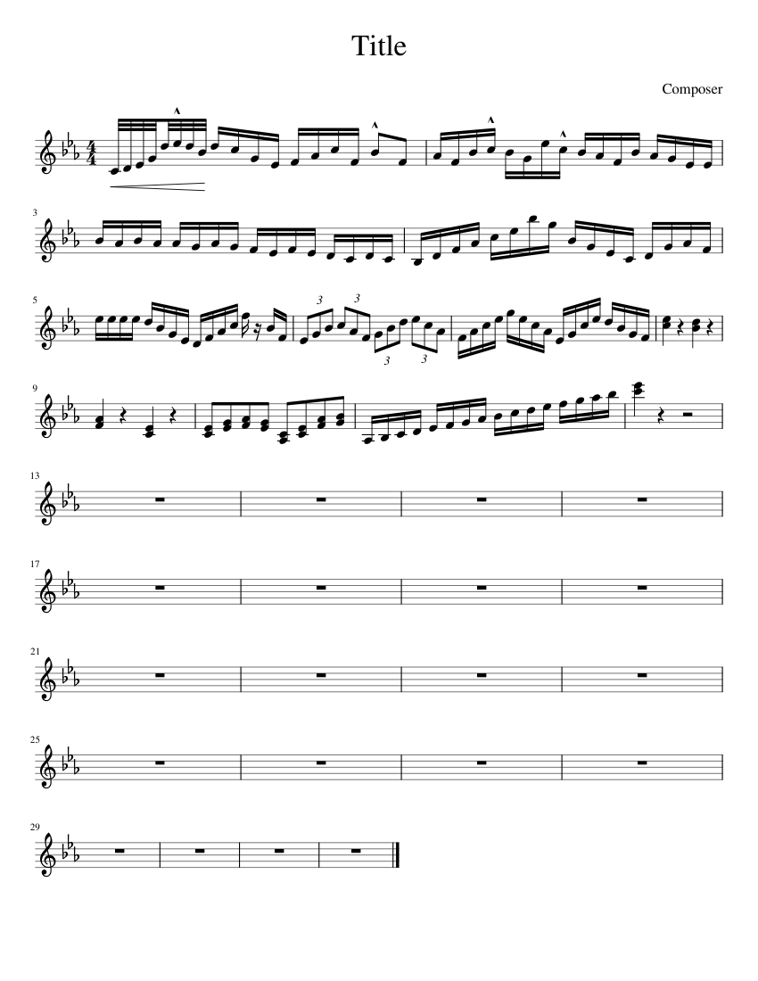 song Sheet music for Marimba (Solo) | Musescore.com