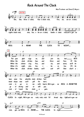 Rock Around The Clock Guitar Chords