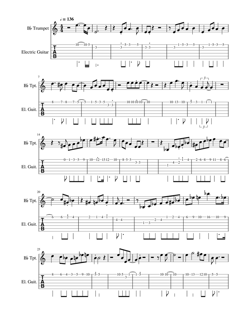 So what miles davis guitar tab Sheet music for Trumpet in b-flat ...