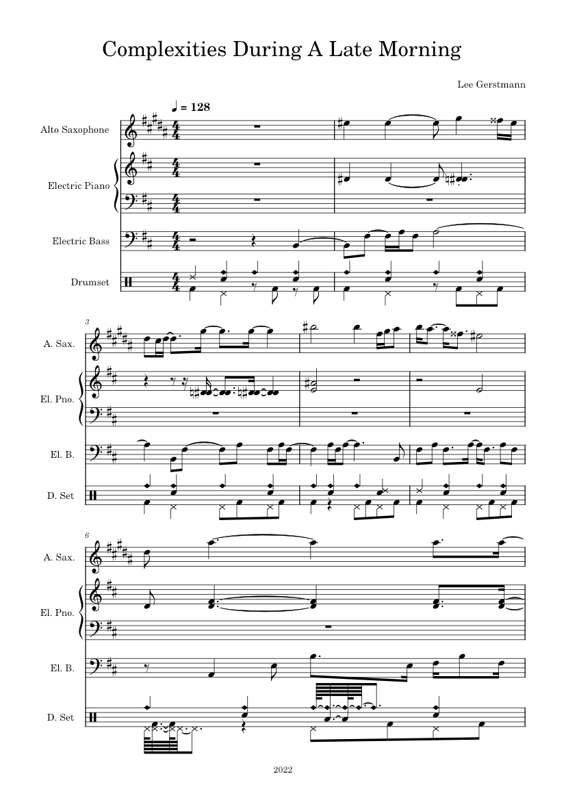 Complexities_During_A_Late_Morning Sheet music for Piano, Saxophone ...