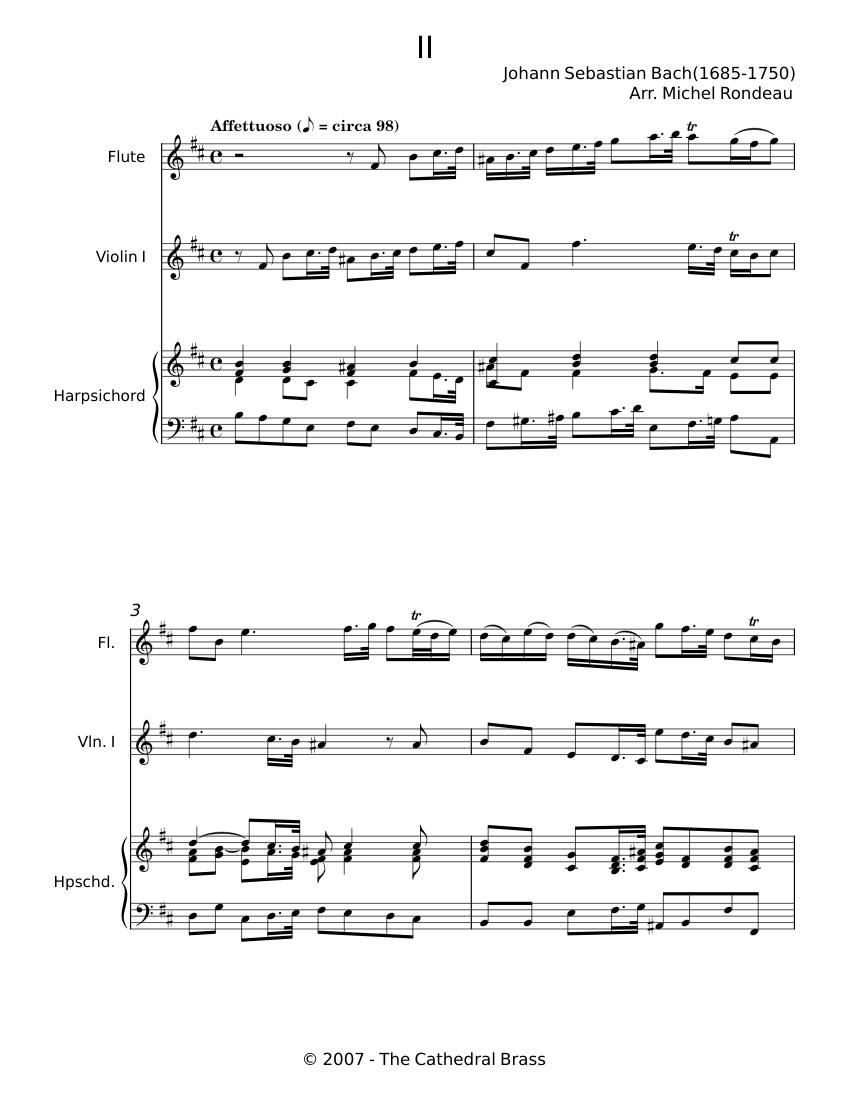Brandenburg Concerto No.5 in D major, BWV 1050 - Johann Sebastian Bach ...