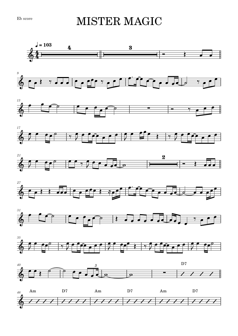 Mister magic – Grover Washington Jr. (ALTO SAX RMK) Sheet Music with ...