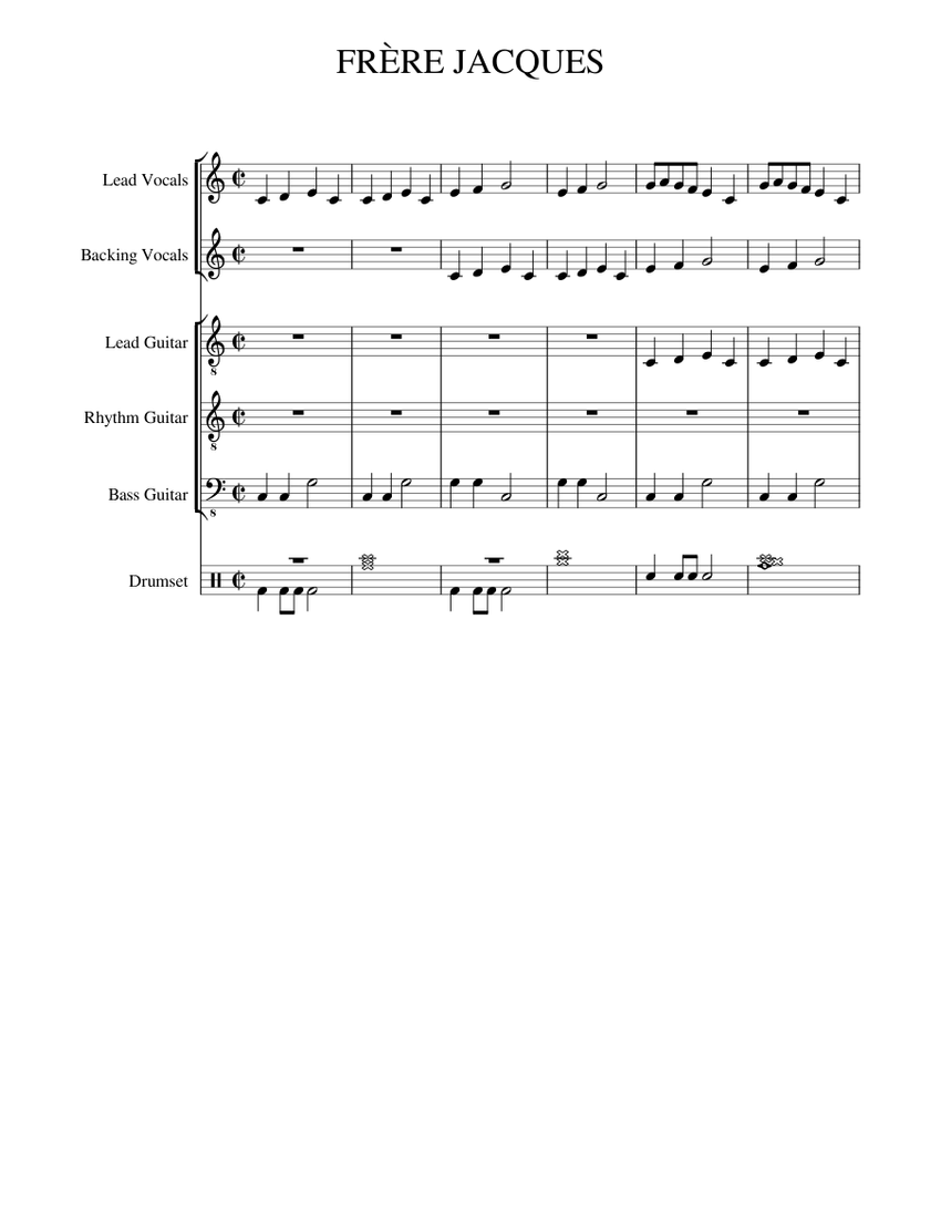 FRÈRE JACQUES - piano tutorial