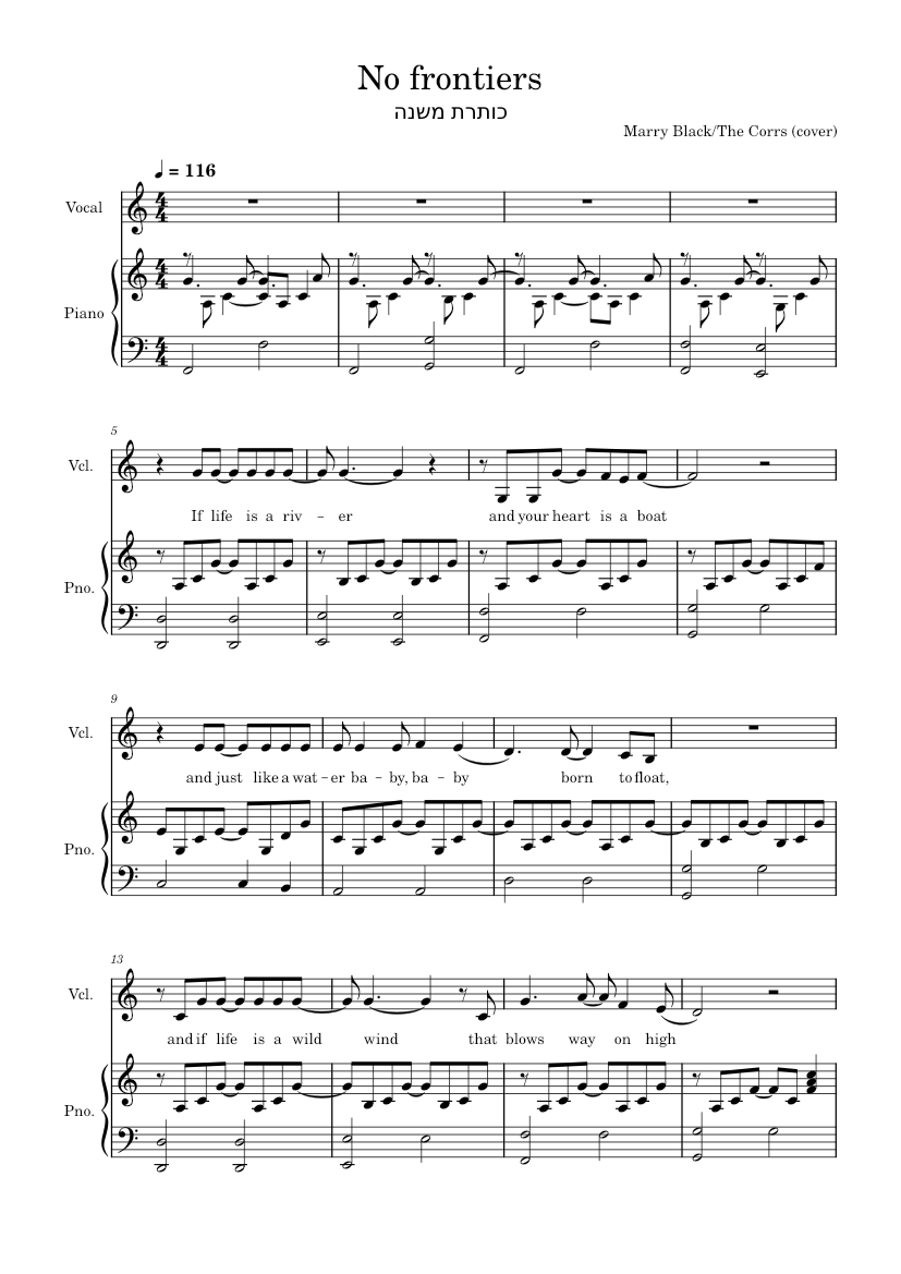 No frontiers Sheet Music for Piano (Piano Duo) | MuseScore.com