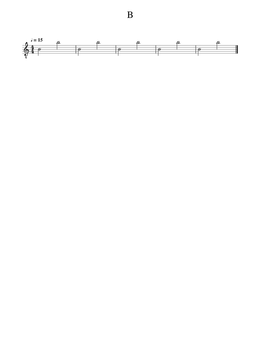 B Sheet music for Guitar (Solo) | Musescore.com