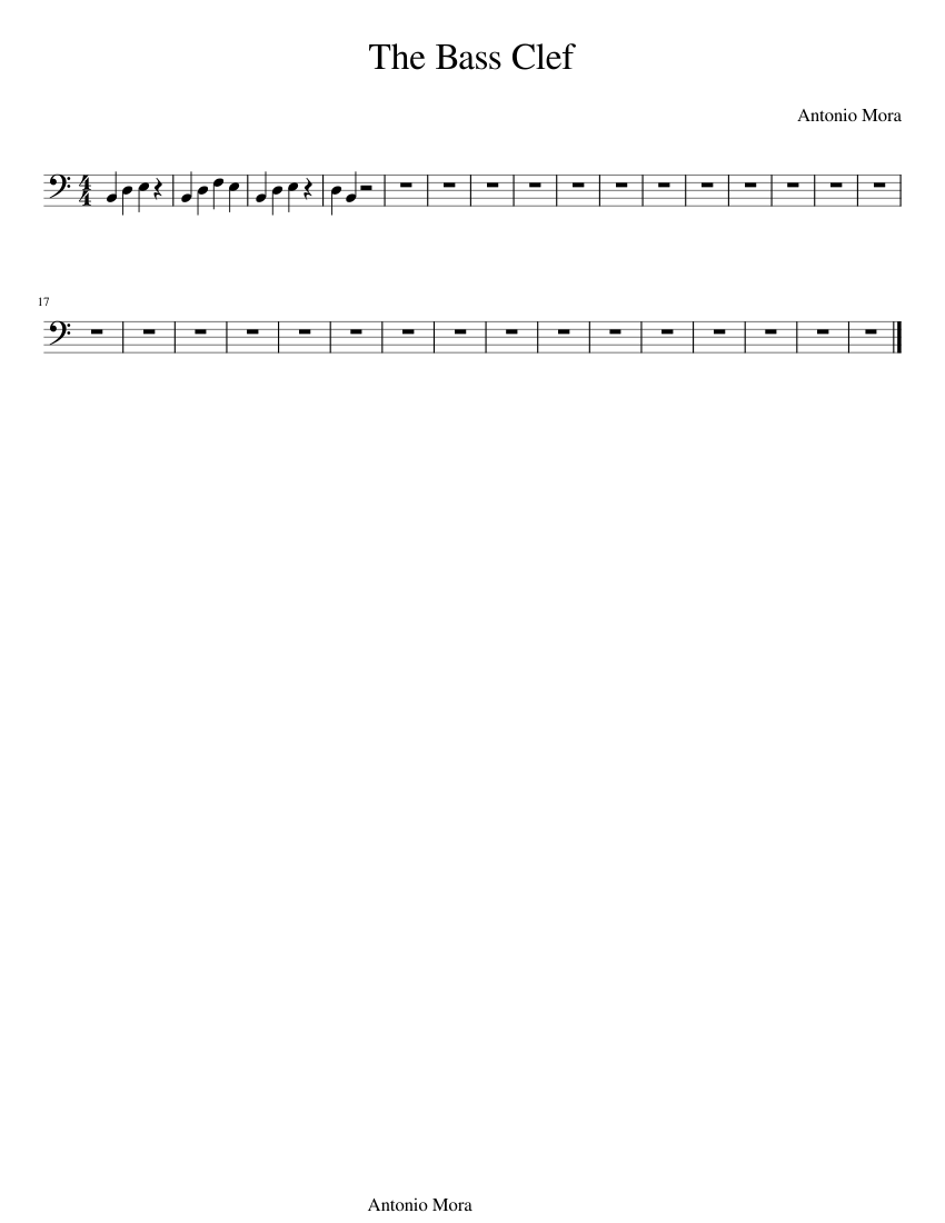 The Bass Clef Sheet music for Piano (Solo) | Musescore.com