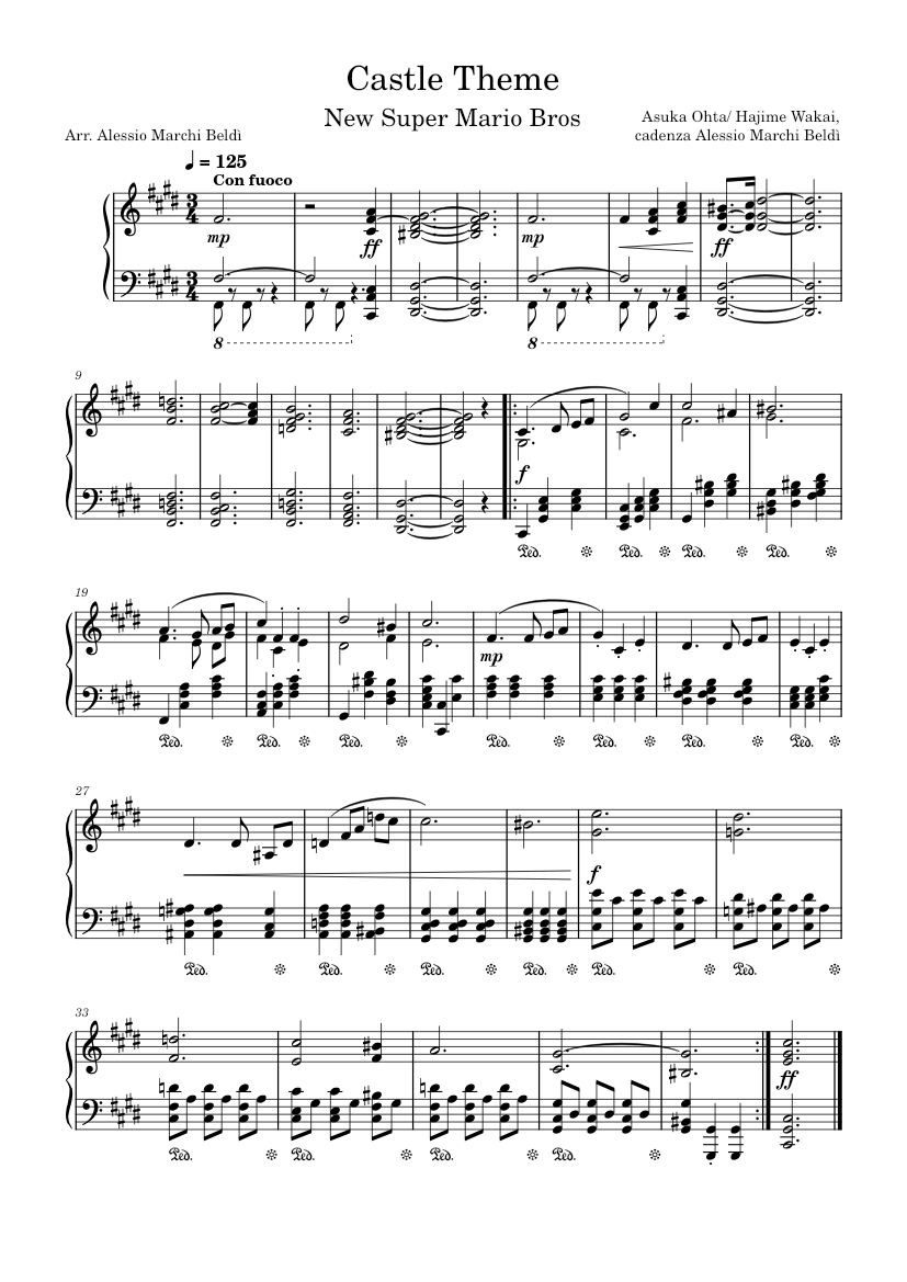 New Super Mario Bros. DS - Castle Theme – Koji Kondo New Super Mario ...