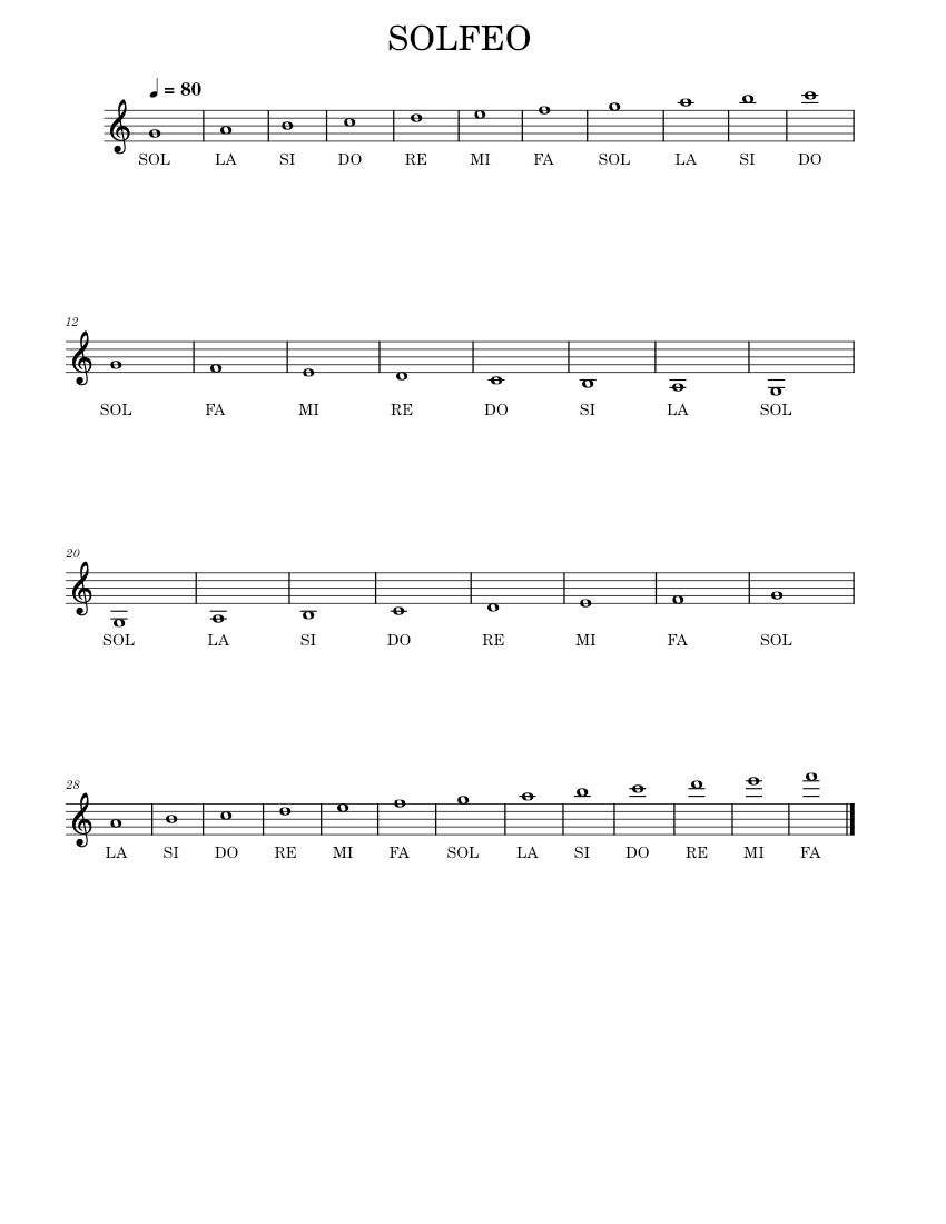 Método de Solfeo – Hilarión Eslava SOLFEO Sheet music for Piano (Solo ...