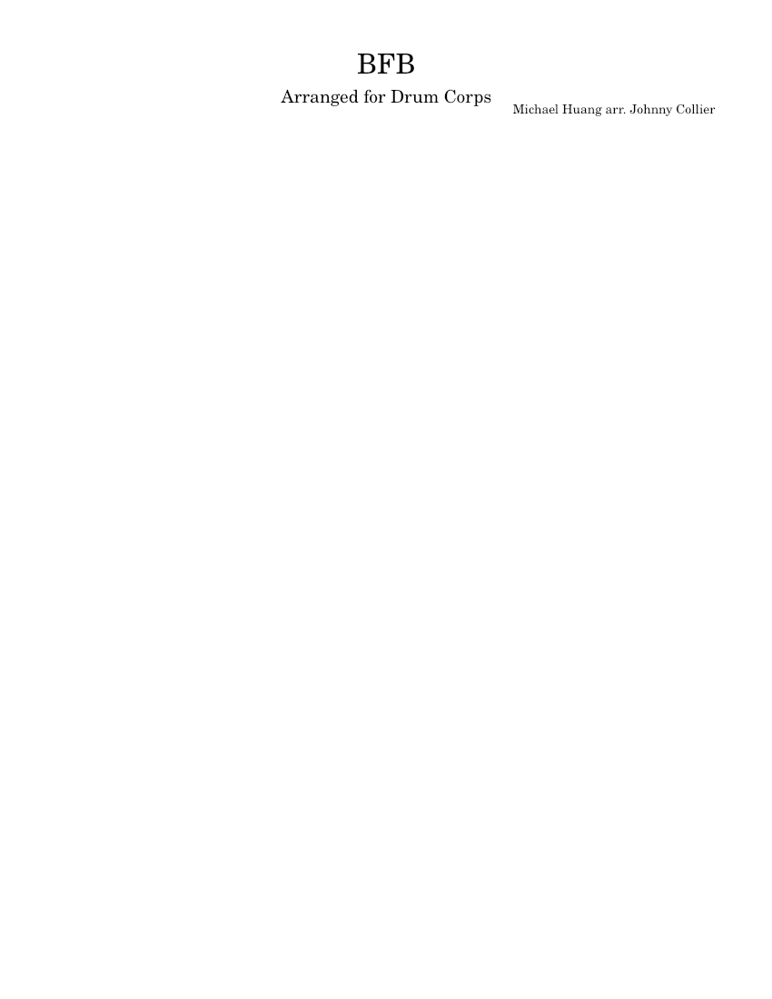 BFB Intro as a Drum Corps Ballad (WIP) Sheet Music for Trombone, Tuba ...