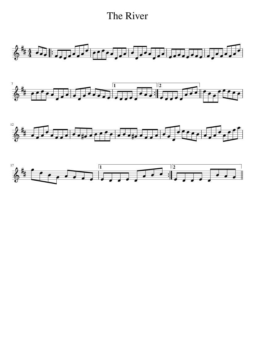 The River Sheet music for Piano (Solo) Easy | Musescore.com