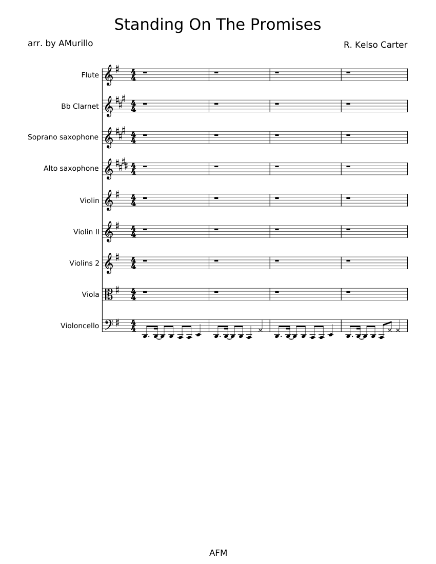 Standing on the promises of god - Russell Kelso Carter Sheet music for ...