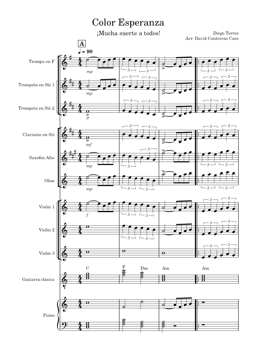 Color esperanza – Diego Torres Color Esperanza - Diego Torres arr ...