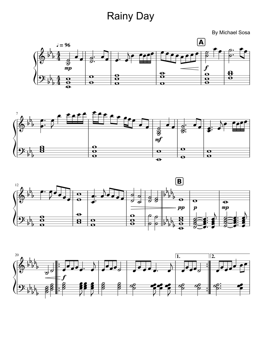 Rainy Day Sheet music for Piano (Solo) | Musescore.com