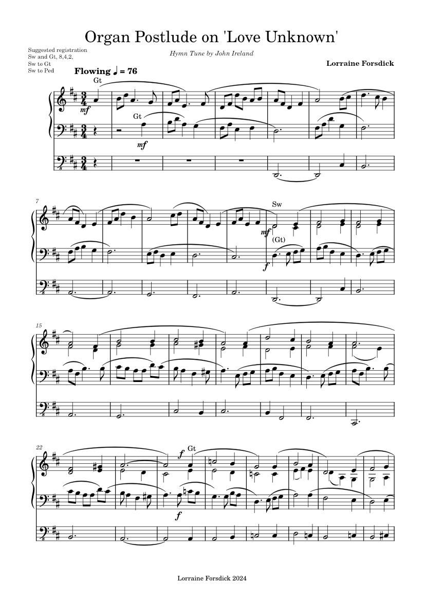 Organ_Postlude_on_'Love_Unknown'_ Sheet music for Organ (Solo ...