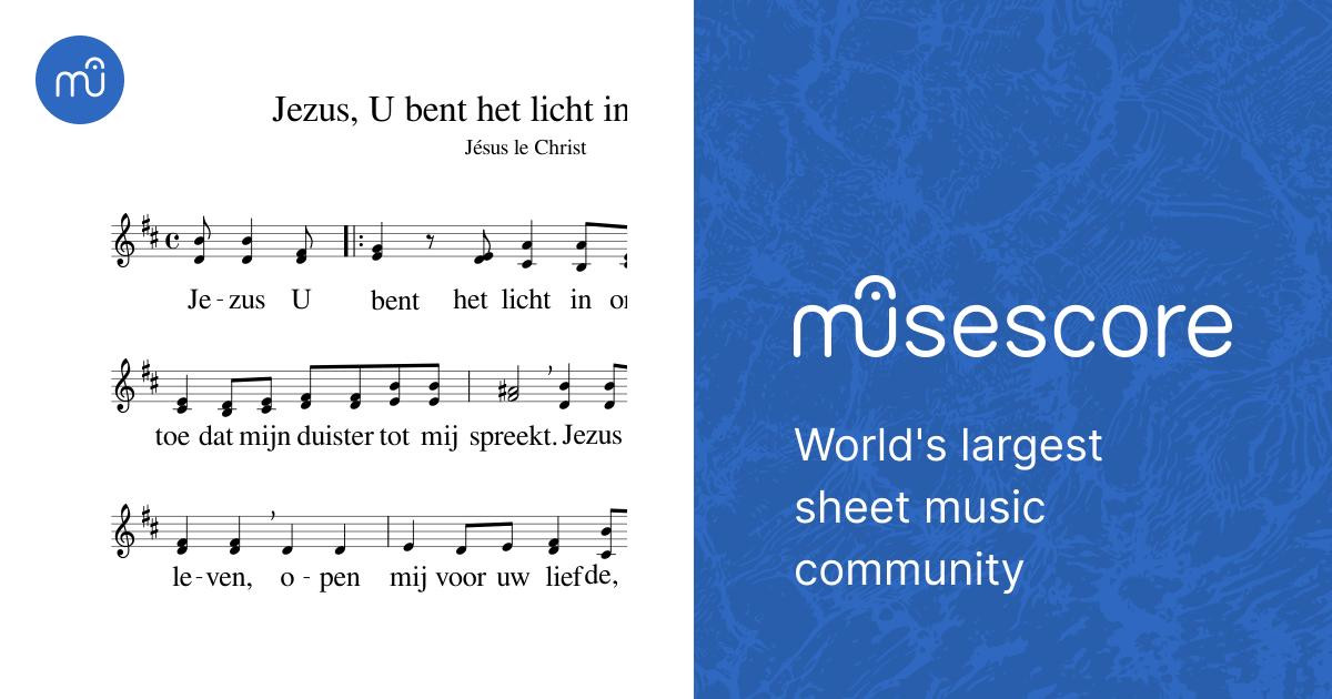 Jésus le christ – Taizé Jezus U bent het licht Sheet music for Piano ...