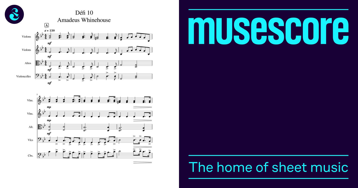 M4 PCG 2024 Défi 10 Amadeus Whinehouse Sheet music for Flute, Oboe ...