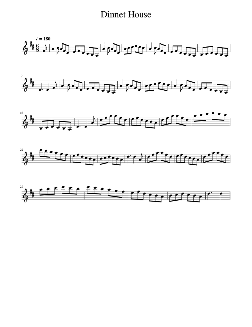 Dinnet House Sheet music for Piano (Solo) Easy | Musescore.com