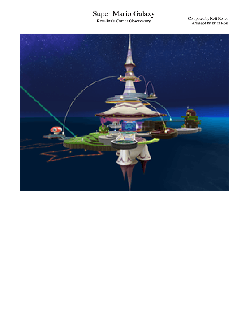 Super Mario Galaxy - Rosalina's Comet Observatory - piano tutorial