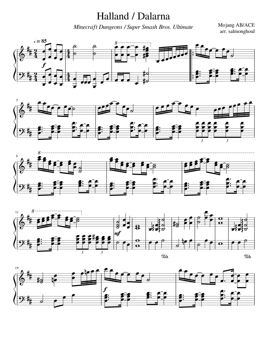Halland/Dalarna - Minecraft Dungeons (Super Smash Bros. Ultimate ver ...