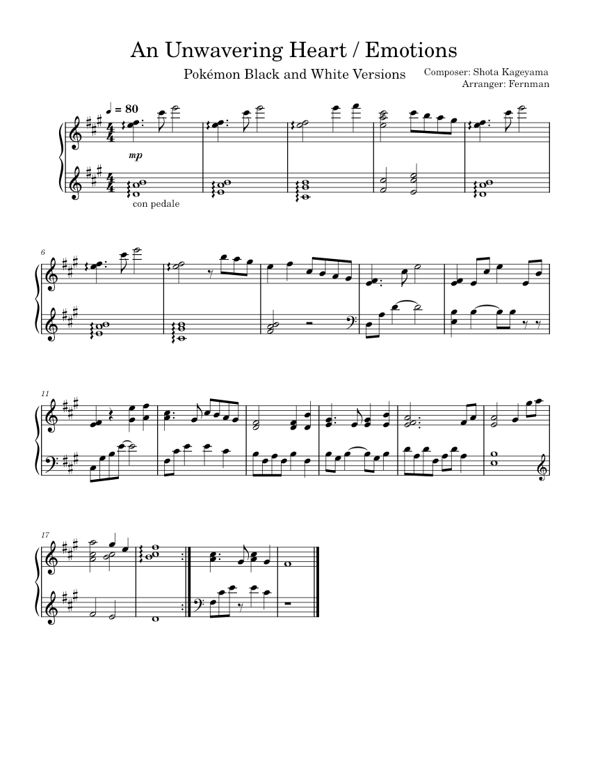 An Unwavering Heart - Pokemon Black and White – Shota Kageyama Pokemon ...
