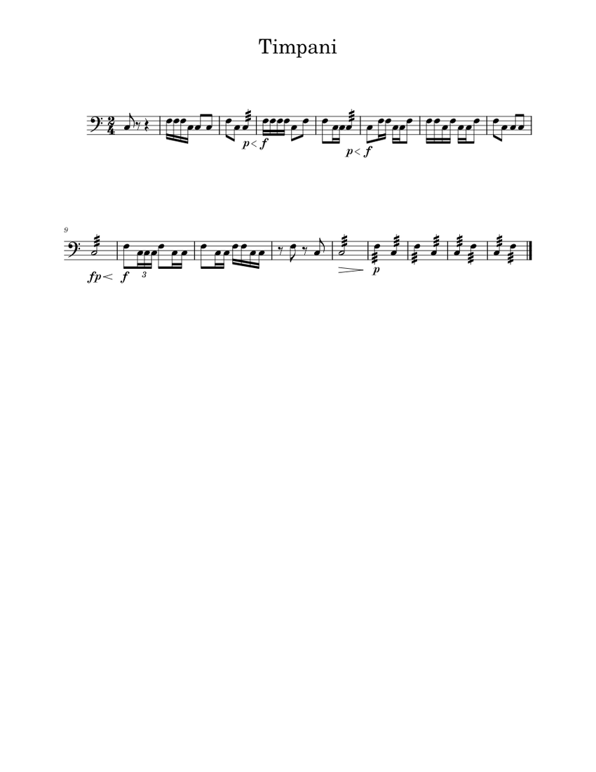 Timpani Sheet music for Timpani (Solo) | Musescore.com