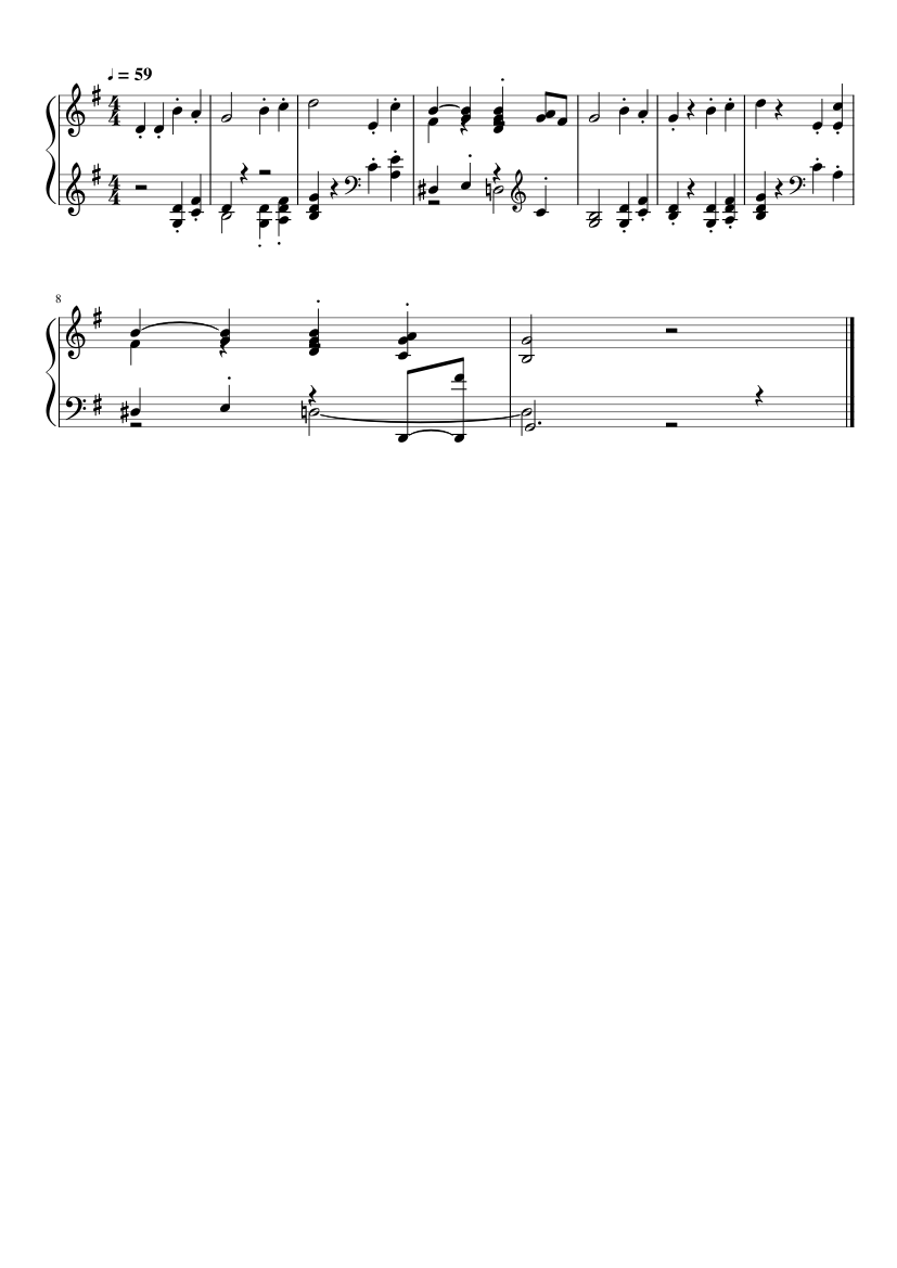 The Little Fir Tree Sheet music for Piano (Solo) | Musescore.com