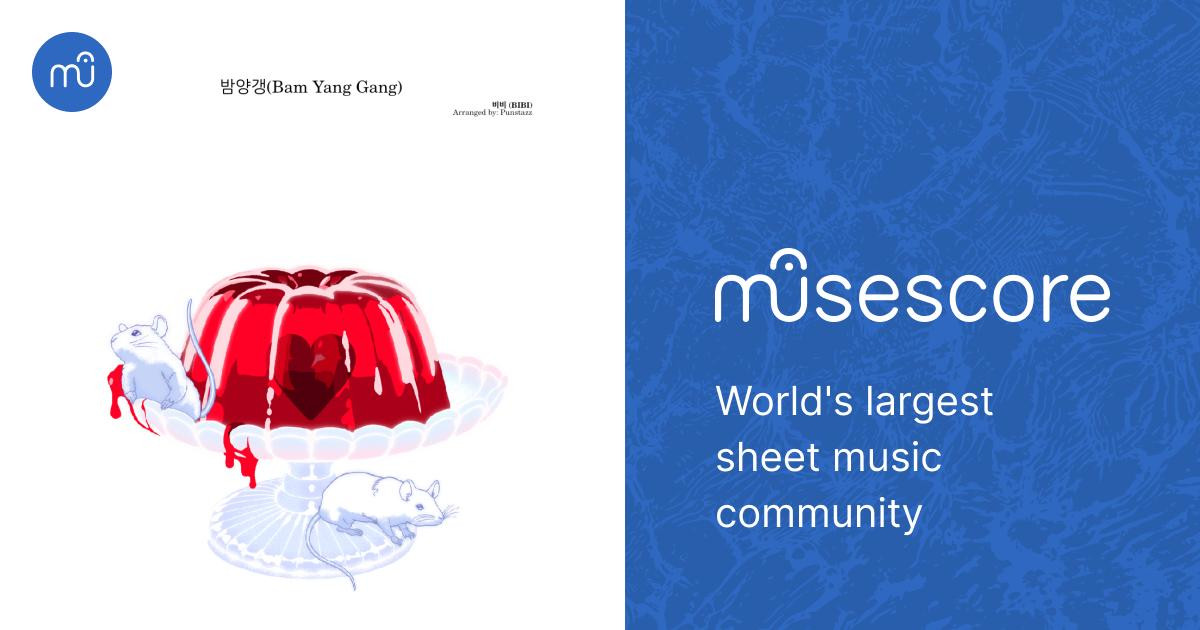 밤양갱(Bam Yang Gang) – BIBI (비비) Sheet music for Saxophone tenor (Solo ...