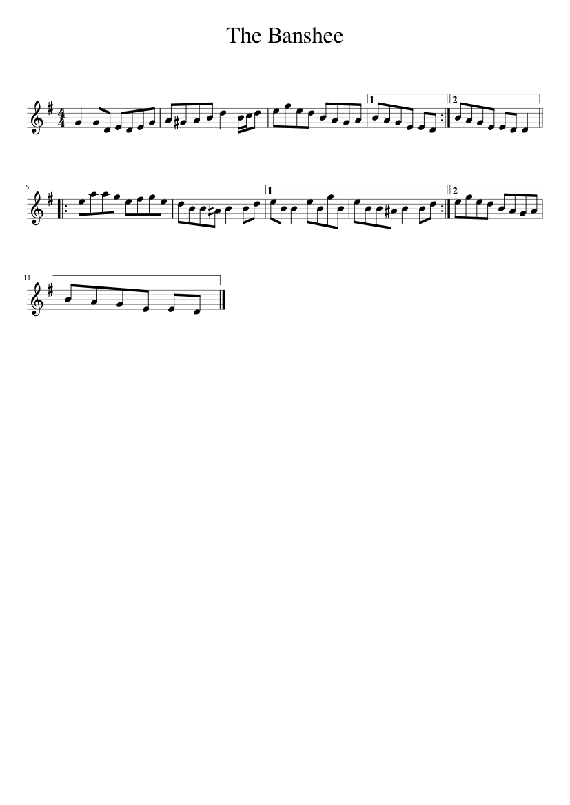 The Banshee Sheet music for Piano (Solo) Easy | Musescore.com