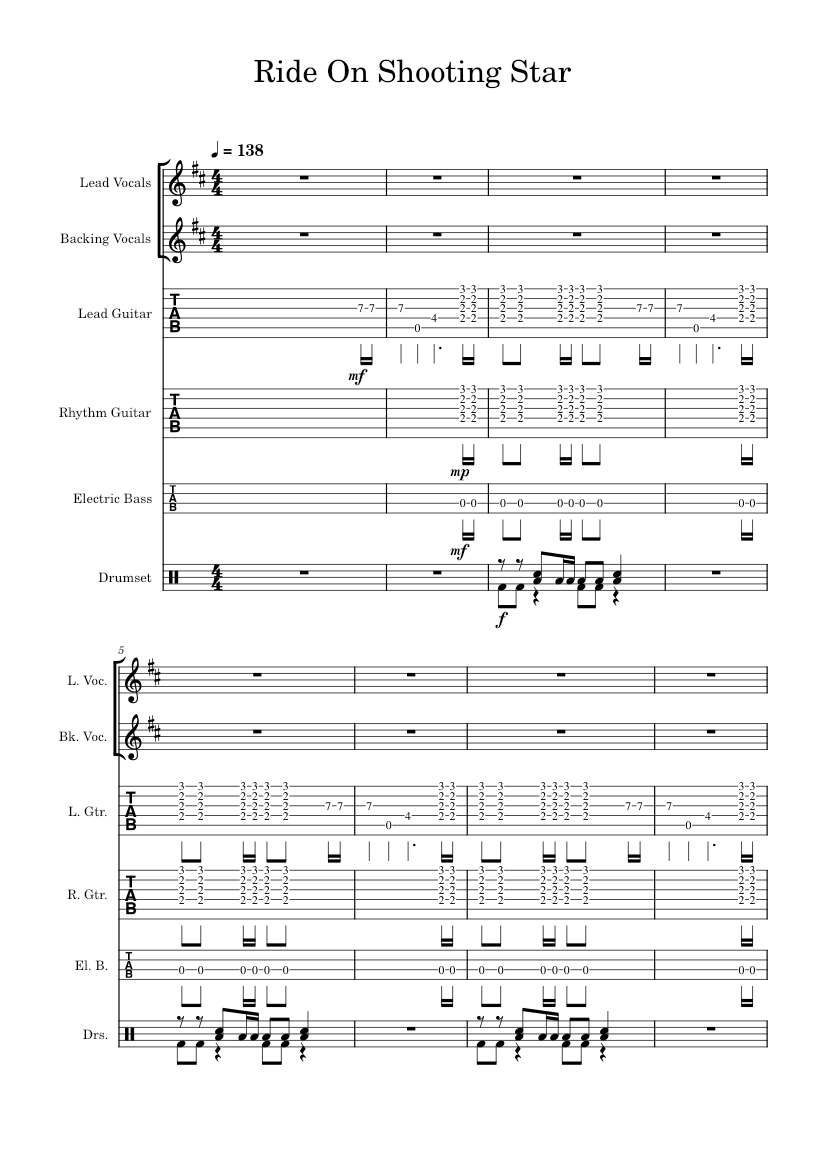 Ride on shooting star – Pillows Sheet Music for Vocals, Guitar, Bass ...