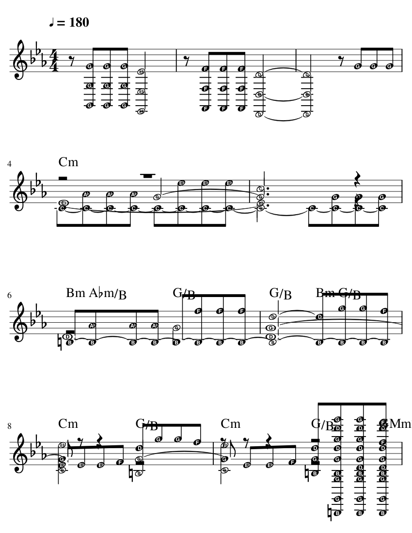 Symphony No 5 1st Movement OnlineSequencer joint track piano treble ...