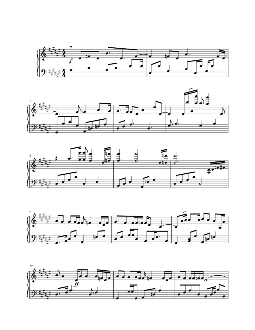 Lights out Sheet music for Piano (Solo) | Musescore.com